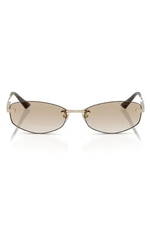 JIMMY CHOO 57mm Oval Sunglasses - Pale Gold
