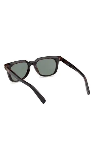 Zegna 50mm Polarized Geometric Sunglasses