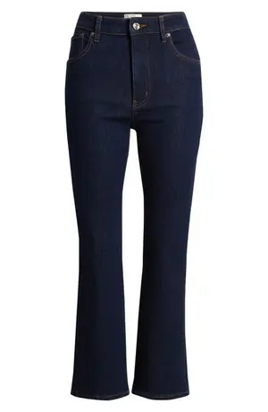 FRAME The Reboot High-rise Cropped Flare Jeans - Rinse