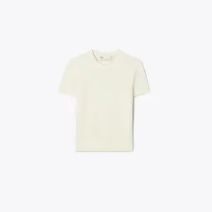 Tory Burch Tory Burch Cashmere Silk T-Shirt Ivory