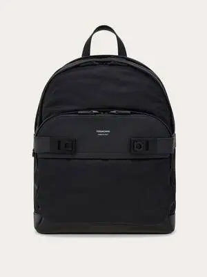 FERRAGAMO Gancini Buckle Backpack - Black