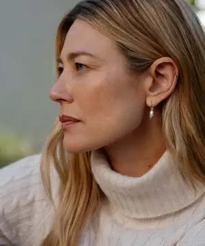 SOPHIE BUHAI Sophie Buhai Tiny Spear Hoop Earrings