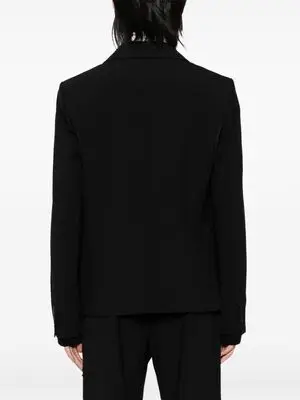 Casablanca Zip-up Mesh Panel Blazer