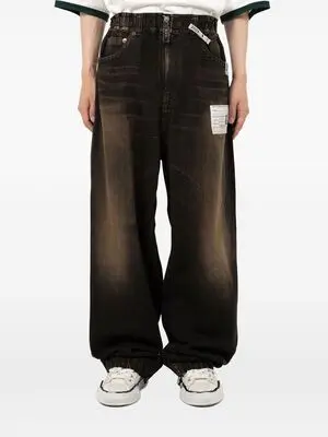 Maison MIHARA YASUHIRO AMATEUR SEWN WIDE JEANS (BLACK) -FASCINATE 
