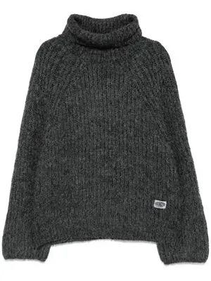 GROUND ZERO Roll-neck Jumper - Grey