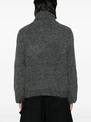 GROUND ZERO Roll-neck Jumper - Grey