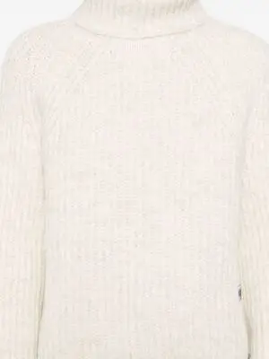 GROUND ZERO Roll-neck Jumper - White