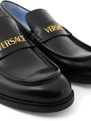 Versace Leather Loafers