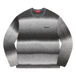 Supreme Gradient Stripe Sweater - Black