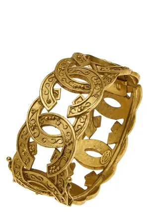 Chanel Cc Bangle - Gold
