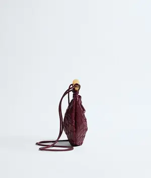 Bottega Veneta Intrecciato Leather Baby Sardine Bag With Metallic Top Handle