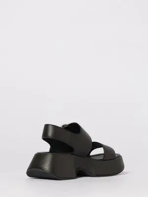 VIC MATIE Heeled Platform Sandal - Black