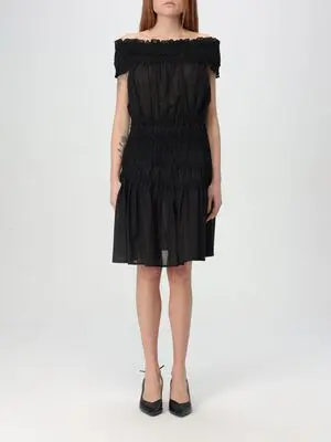Tory Burch Off-the-shoulder Shirred Dress