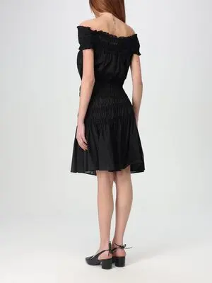 Tory Burch Off-the-shoulder Shirred Dress