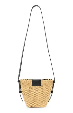 ALLSAINTS Ebro Woven Crossbody Bucket Bag