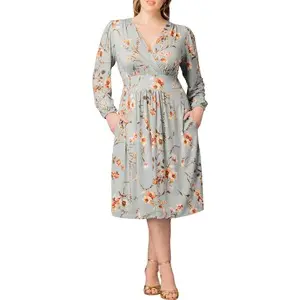 KIYONNA Diana Long Sleeve Dress - Spring Meadow
