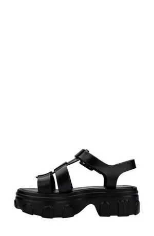 Melissa Ella Ankle Strap Platform Sandals - Black