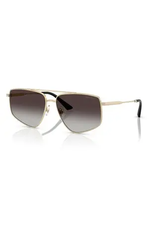 JIMMY CHOO 58mm Pilot Sunglasses - Grey Flash