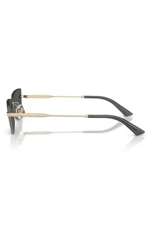 JIMMY CHOO 60mm Cat Eye Sunglasses - Pale Gold