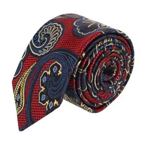 Trafalgar Roman Exploded Paisley Stately Silk Necktie - Multiple Colors