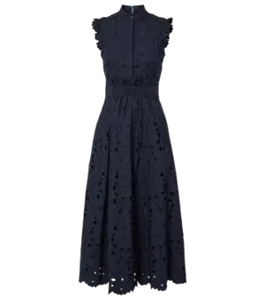 Erdem Lace Midi Dress - Blue