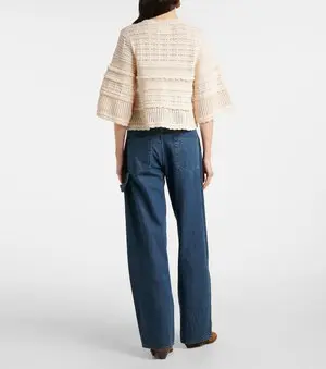MARANT ETOILE Azelia Cotton Sweater - White