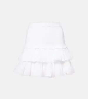 MARANT ETOILE Naomi" Cotton-blend Miniskirt - White