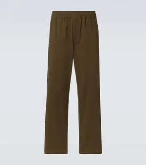Burberry Cotton Straight Pants - Green
