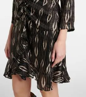 Isabel Marant Octavia Snake-effect Mini Dress