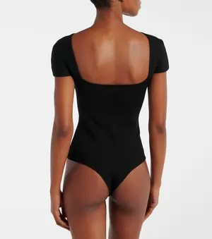 Khaite Basile Jersey Bodysuit - Black