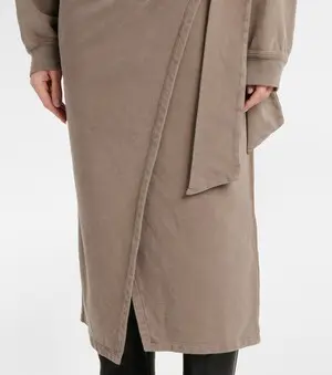 MARANT ETOILE Sandrina Draped Cotton Midi Dress - Green