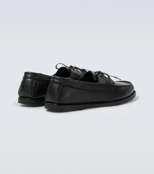 SAMAN AMEL City Moc Leather Loafers