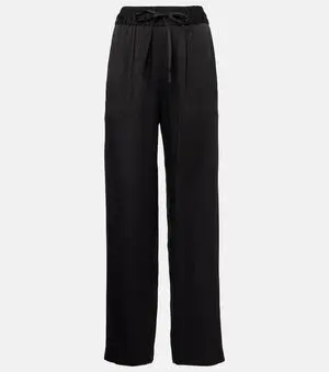 Isabel Marant Étoile Kendry Satin Wide-leg Pants - Black