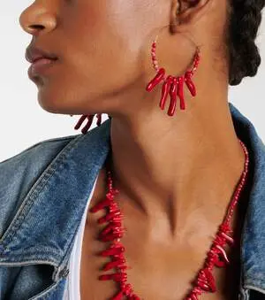 Isabel Marant Étoile Jolana Embellished Hoop Earrings