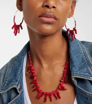 Isabel Marant Étoile Jolana Embellished Hoop Earrings