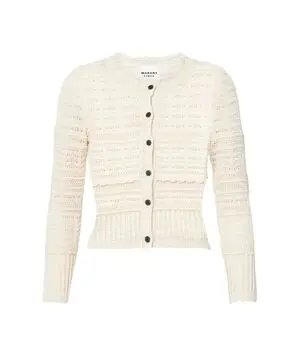 Isabel Marant Ajaline Cotton Cardigan - White