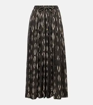 Isabel Marant Samila Printed Midi Skirt