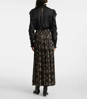 Isabel Marant Samila Printed Midi Skirt