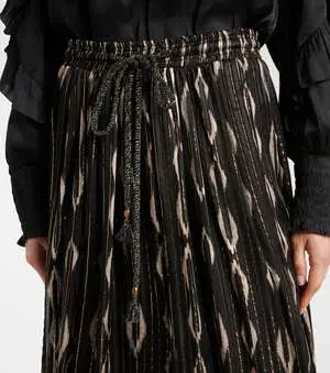 Isabel Marant Samila Printed Midi Skirt