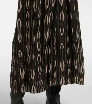 Isabel Marant Samila Printed Midi Skirt
