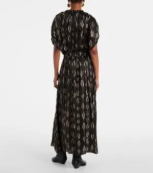 Isabel Marant Étoile Samila Pleated Printed Midi Skirt