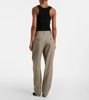 Isabel Marant Étoile Iwena Tapered Cotton-blend Pants