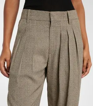 Isabel Marant Étoile Iwena Tapered Cotton-blend Pants