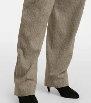 Isabel Marant Étoile Iwena Tapered Cotton-blend Pants