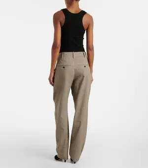 Isabel Marant Étoile Iwena Tapered Cotton-blend Pants