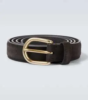 SAMAN AMEL Saman Amel Cardon Suede Belt Brown