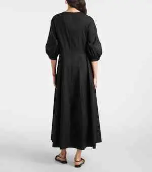 Max Mara Clea Cotton-blend Poplin Midi Dress