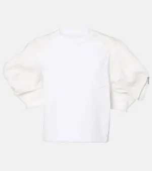Sacai Puff Sleeve T-shirts For Women