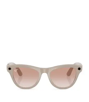 Ray-ban Ray-Ban X Meta Smart Skyler Sunglasses Pink