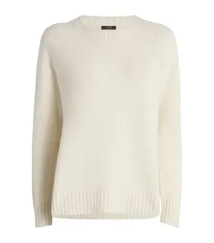 JOSEPH Open Cashmere Round-neck Sweater